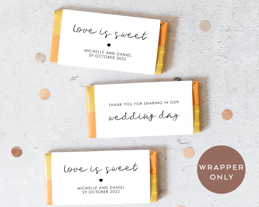 Wedding candy bar wrappers 60 photos - Astyledwedding.com