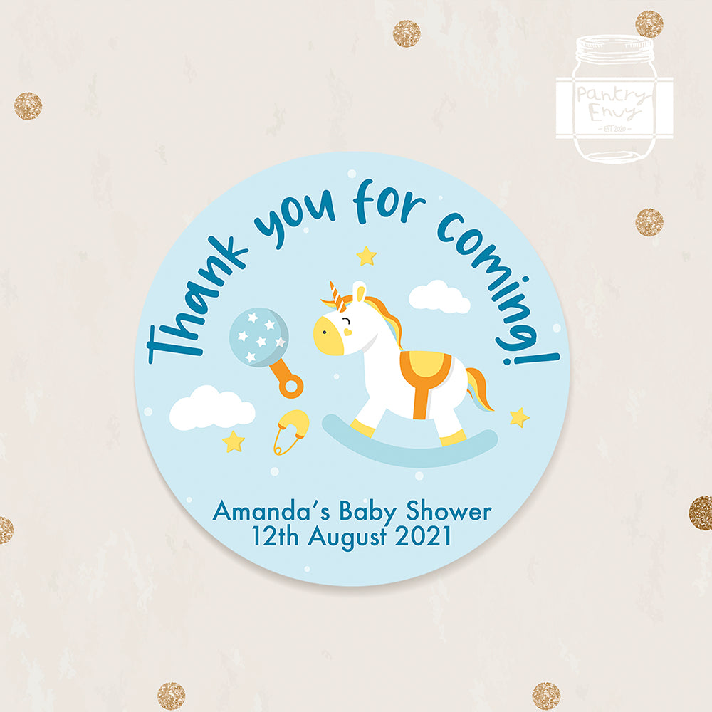 Nany Shower Thank You Stickers 60 Pack Baby Shower Thank You Cards
